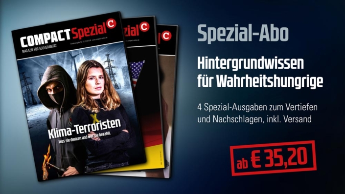 Jetzt COMPACT-Magazin abonnieren: Monatsmagazin, Geschichte, Spezial ...